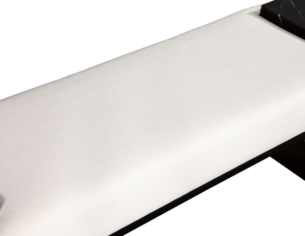 Modern Black Porcelain Bench at 1stDibs