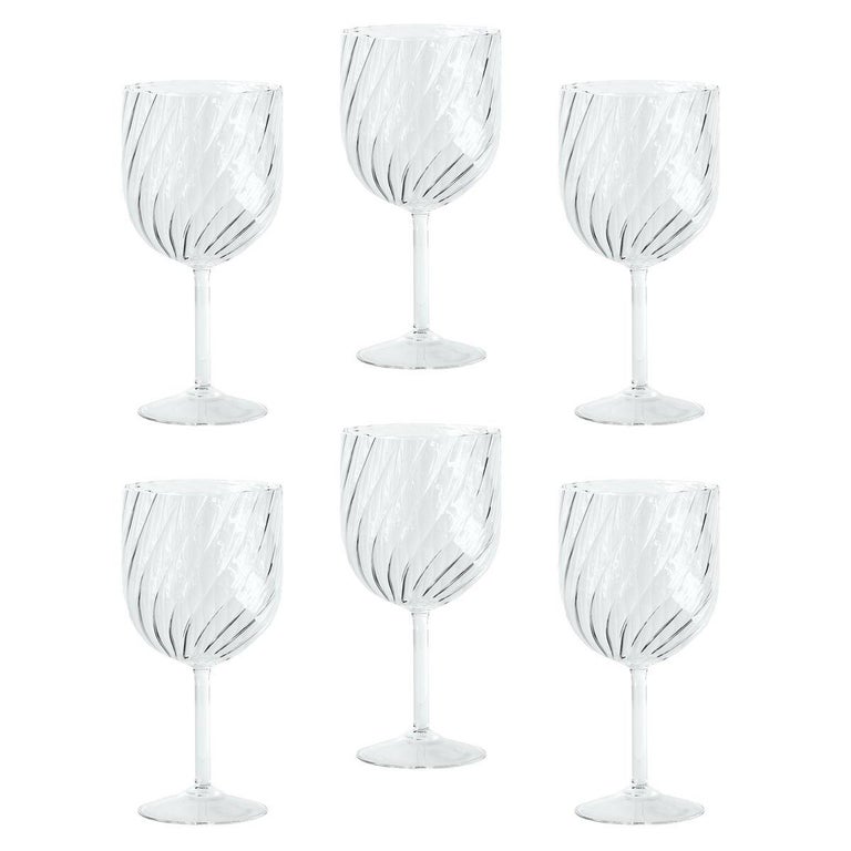 21st Century Blown Glass "Dafne Glass" x6 For Sale at 1stDibs