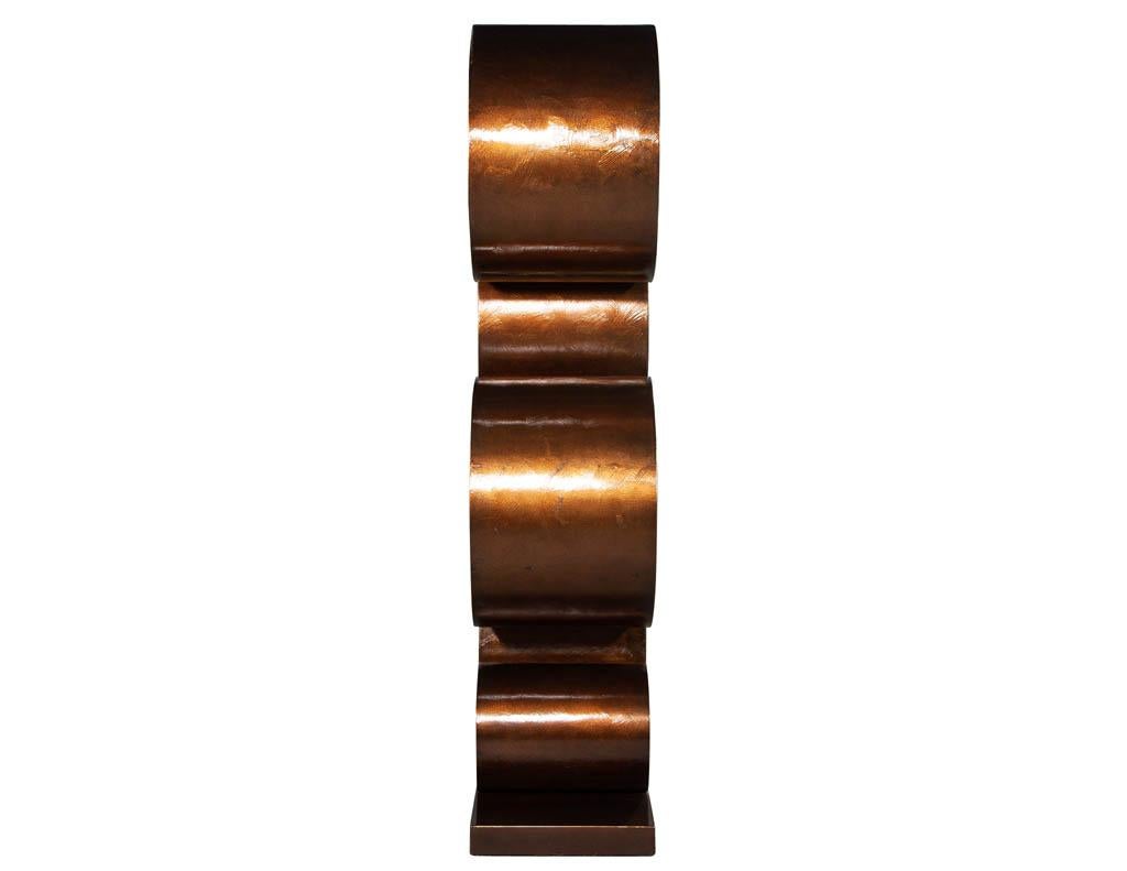 Modern Bookcase Etagere in Copper Colored Finish For Sale at 1stDibs