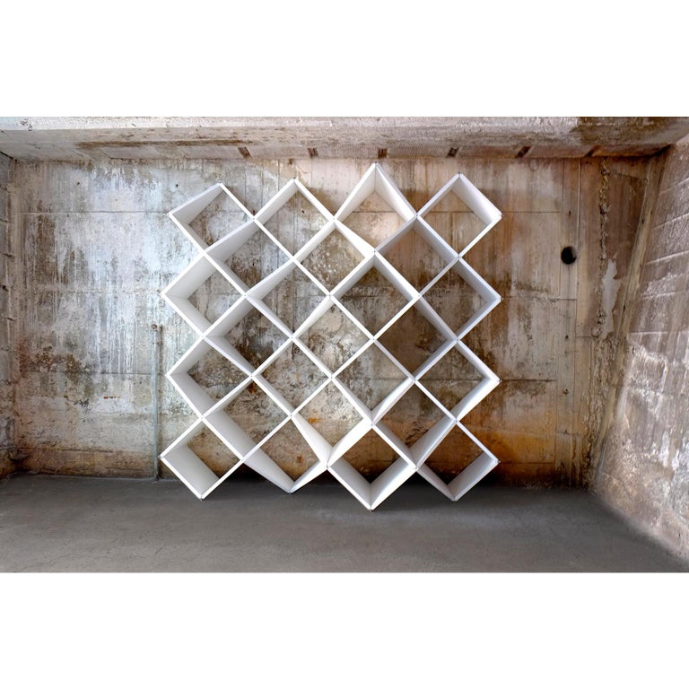 Modern Bookcase in Pvc Foam and Extruded Aluminum, X.me 4x4 #02 For ...