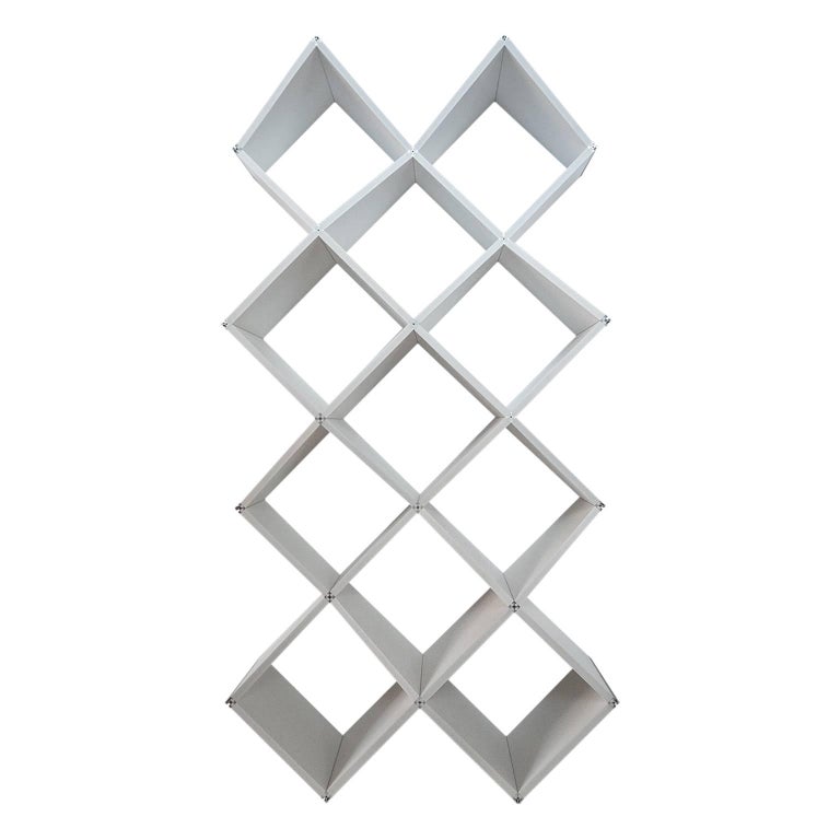 Modern Bookcase in PVC Foam and Extruded Aluminum. X.me For Sale at 1stDibs