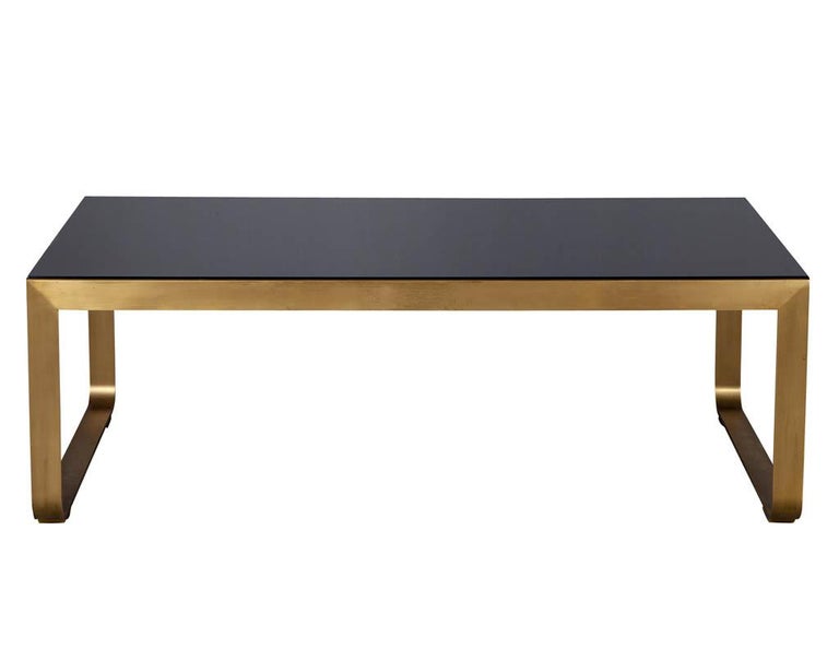 Modern Brass Cocktail Table by Baker Furniture at 1stDibs
