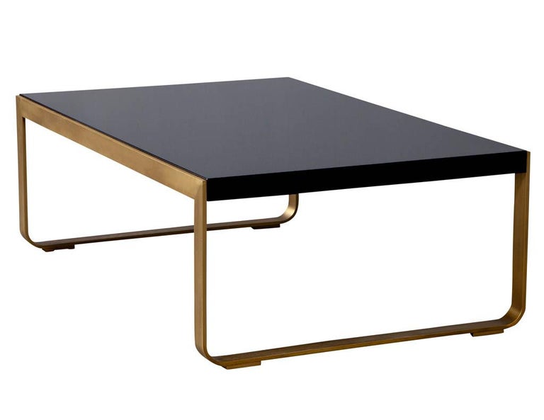 Modern Brass Cocktail Table by Baker Furniture at 1stDibs
