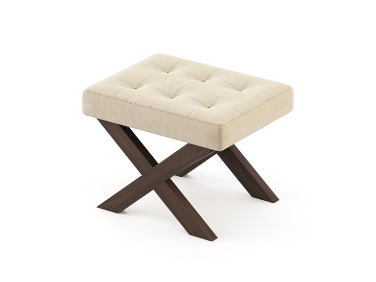 Modern Bridge Bench made with Wood, Textile, Handmade by Stylish Club ...