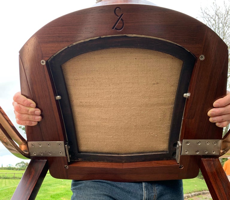 Modern British Dining Chair in red faux, Parlare Series, Sebastian ...