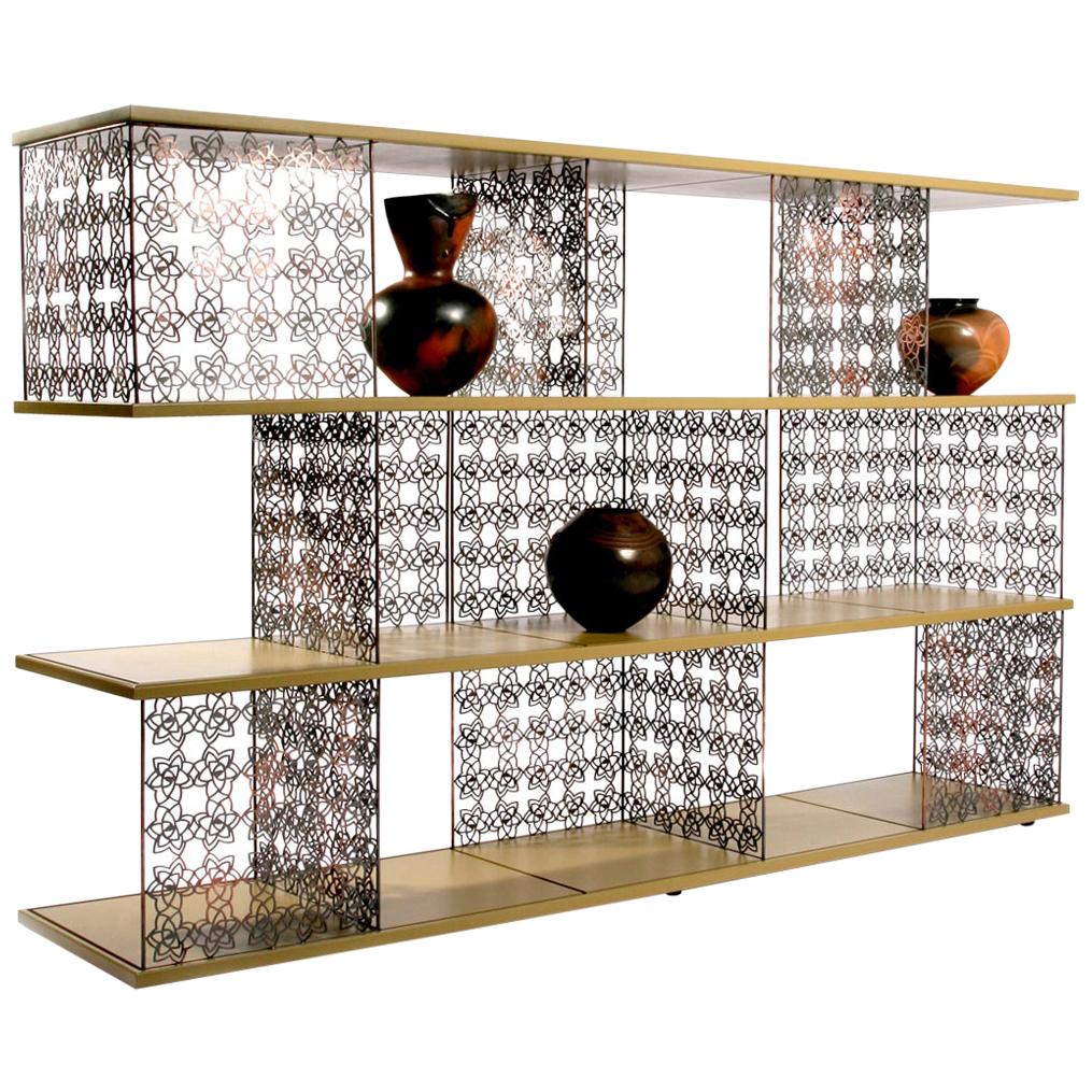 Stainless Steel Bookcase at 1stDibs