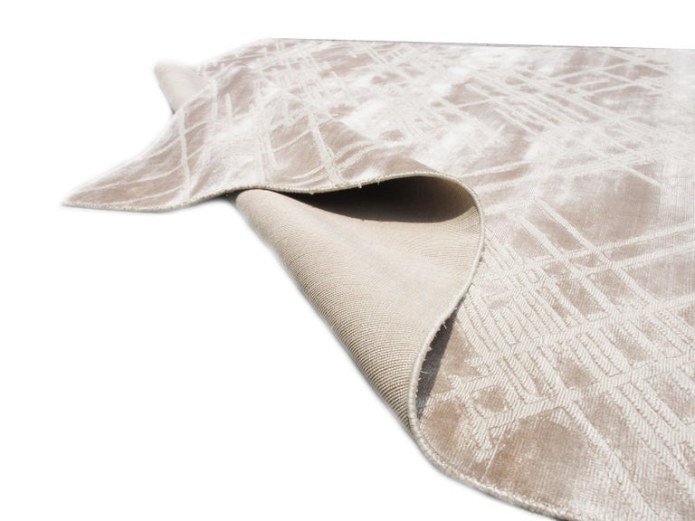 Modern Brown Textured Rug For Sale at 1stDibs