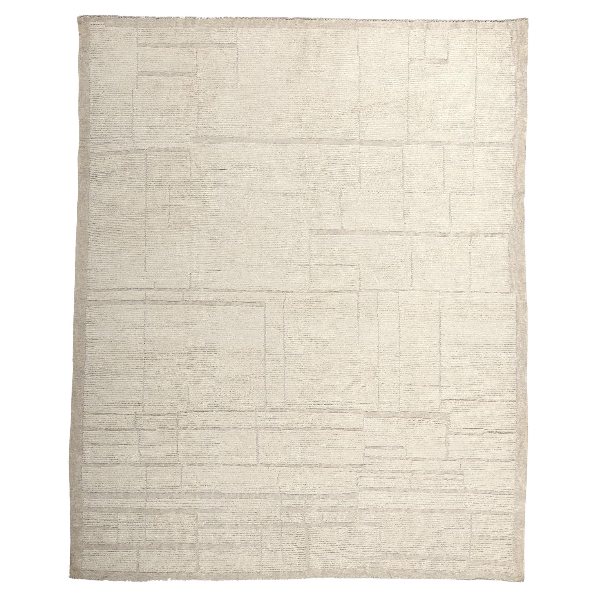 Organic Modern Brutalist Moroccan Rug, Biophilic Design Meets Brutalism ...