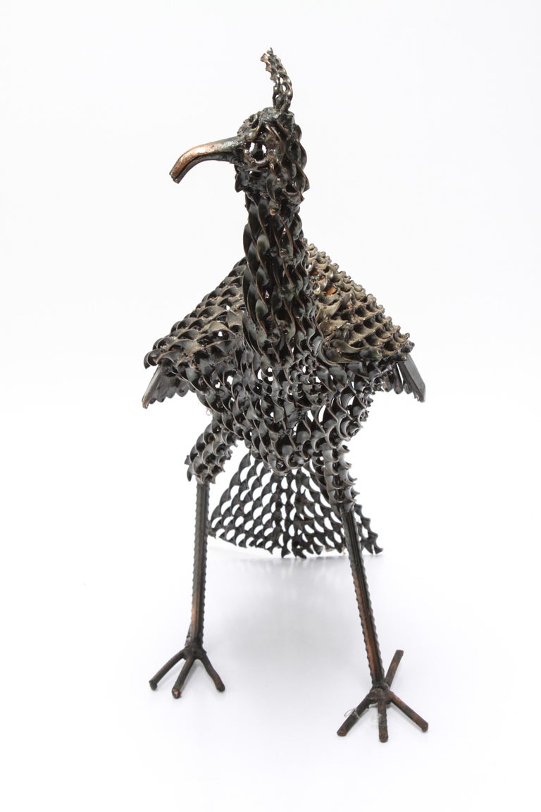Modern Brutalist Twisted Metal Peacock Bird Sculpture at 1stDibs ...