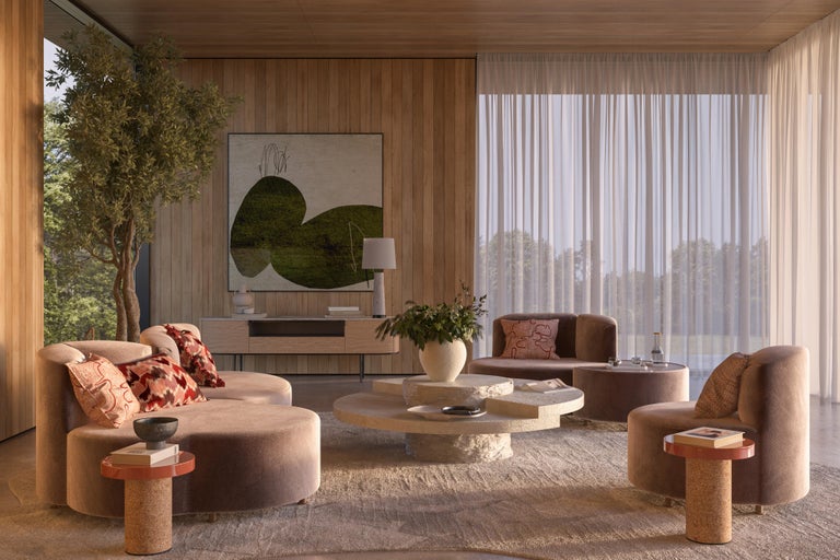 Modern Bubble White Modular Belgian Sofa with Table Element by ...