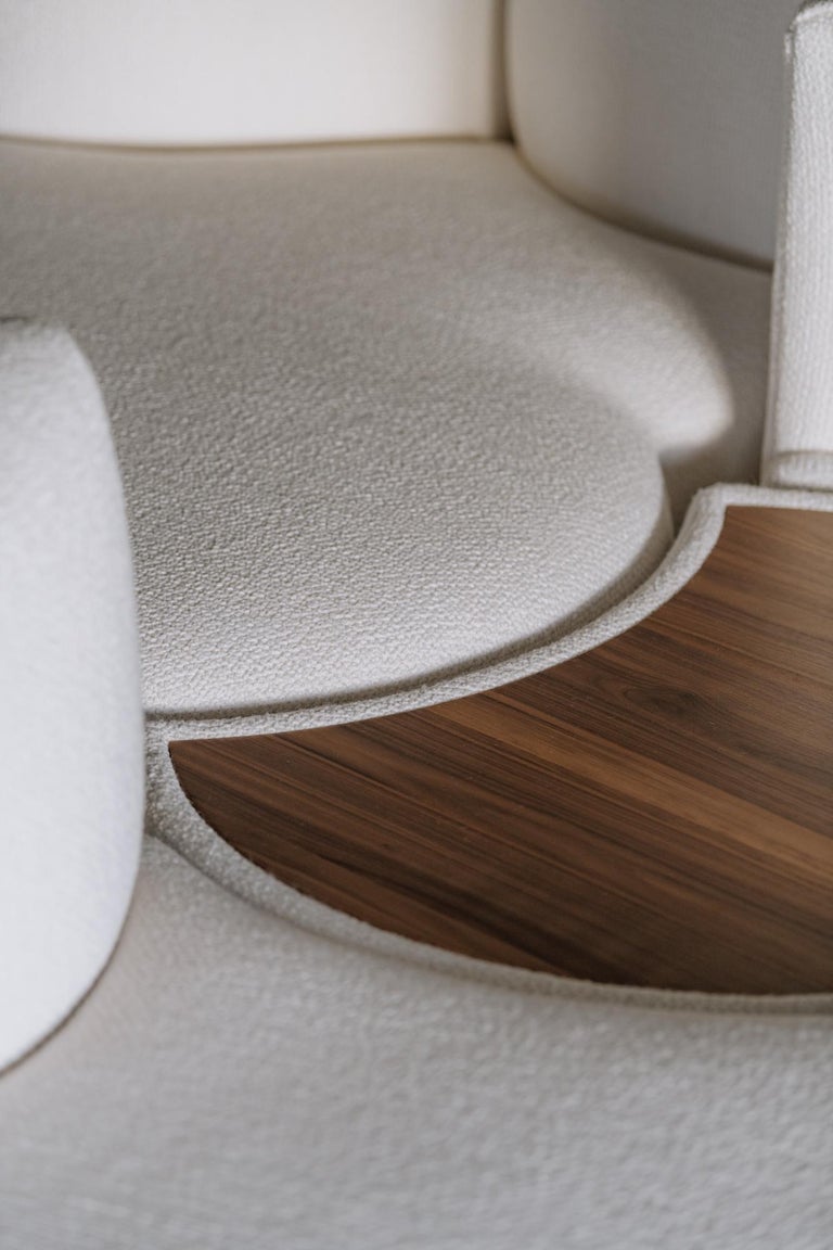 Modern Bubble White Modular Belgian Sofa with Table Element by ...