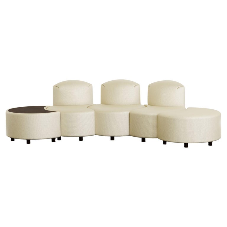 Modern Bubble White Modular Belgian Sofa with Table Element by ...