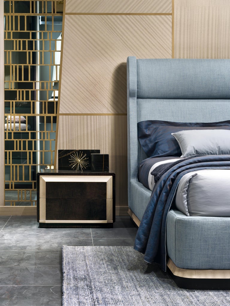 Modern by Giuseppe Carpanelli Galileo Bedside table Pama and Sycomoro For Sale at 1stDibs