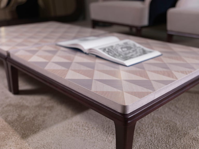 Modern by Giuseppe Carpanelli Square Small Table with Inlay For Sale at 1stDibs