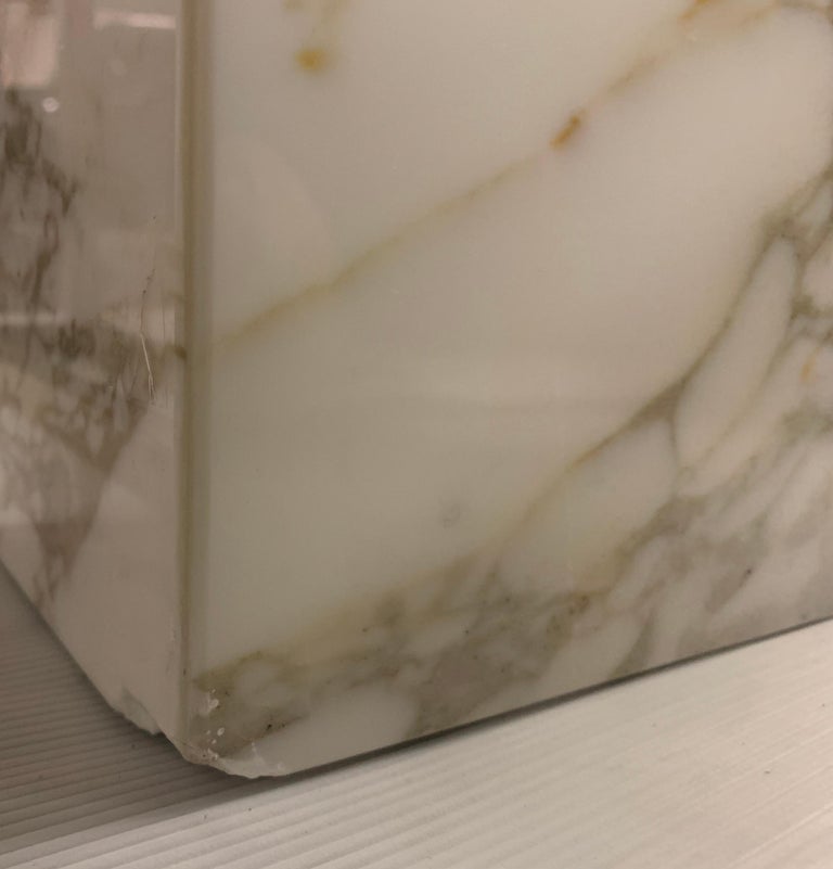 Modern, Calacatta Marble and Bronze, Plinto, Round Dining Table by ...