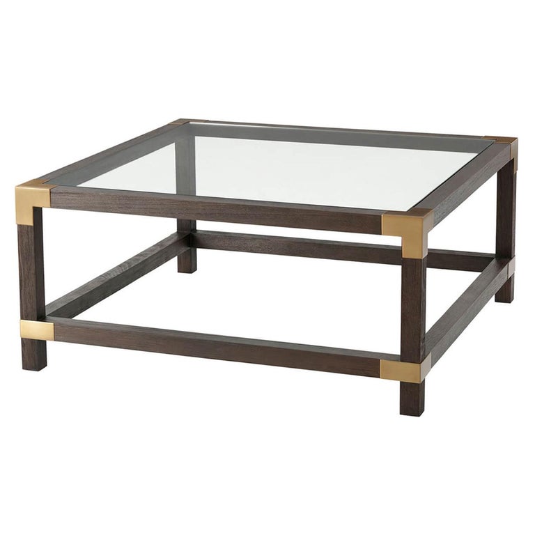 Modern Campaign-Style Cocktail Table at 1stDibs