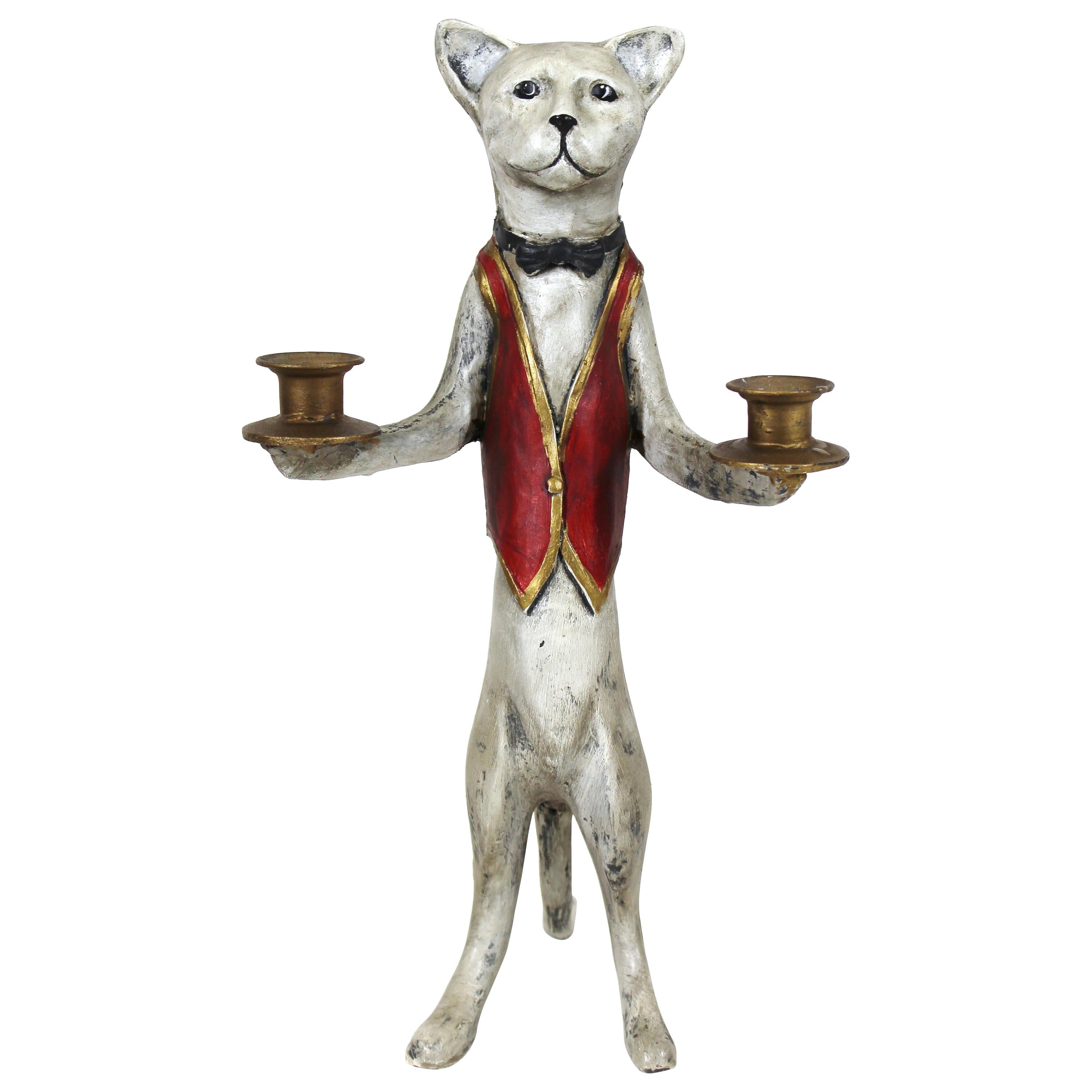 Modern Cat Butler Candleholder For Sale at 1stDibs