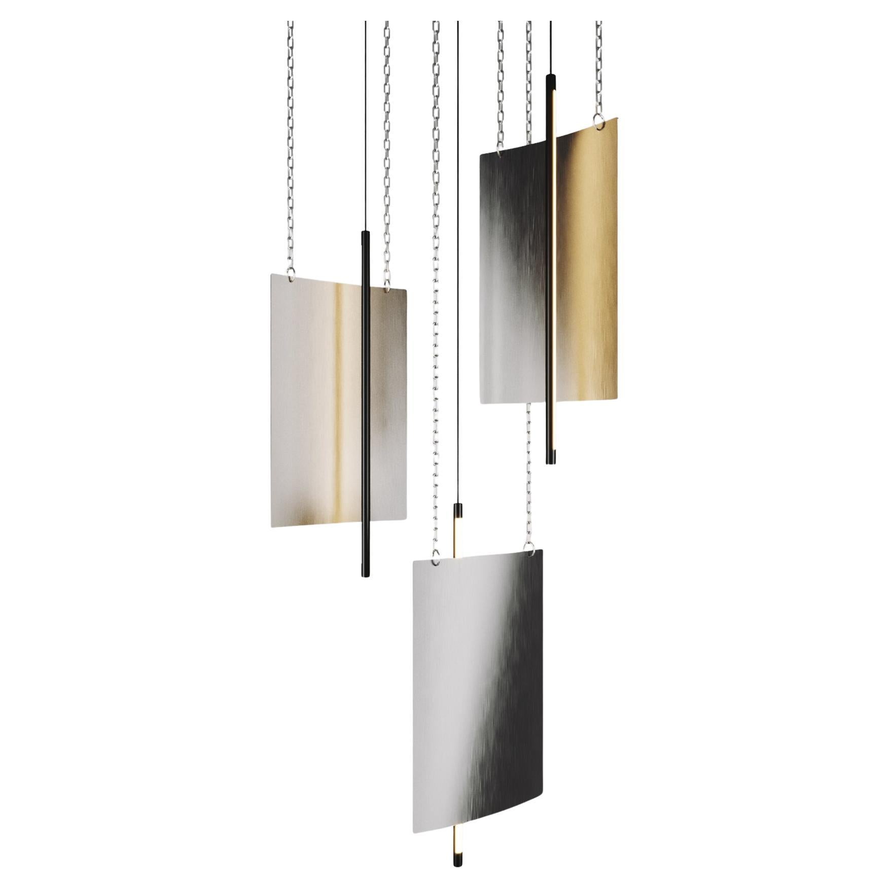 Modern Ceiling Pendant Light - Led Panel Lamp - Anisotropy - Large For ...