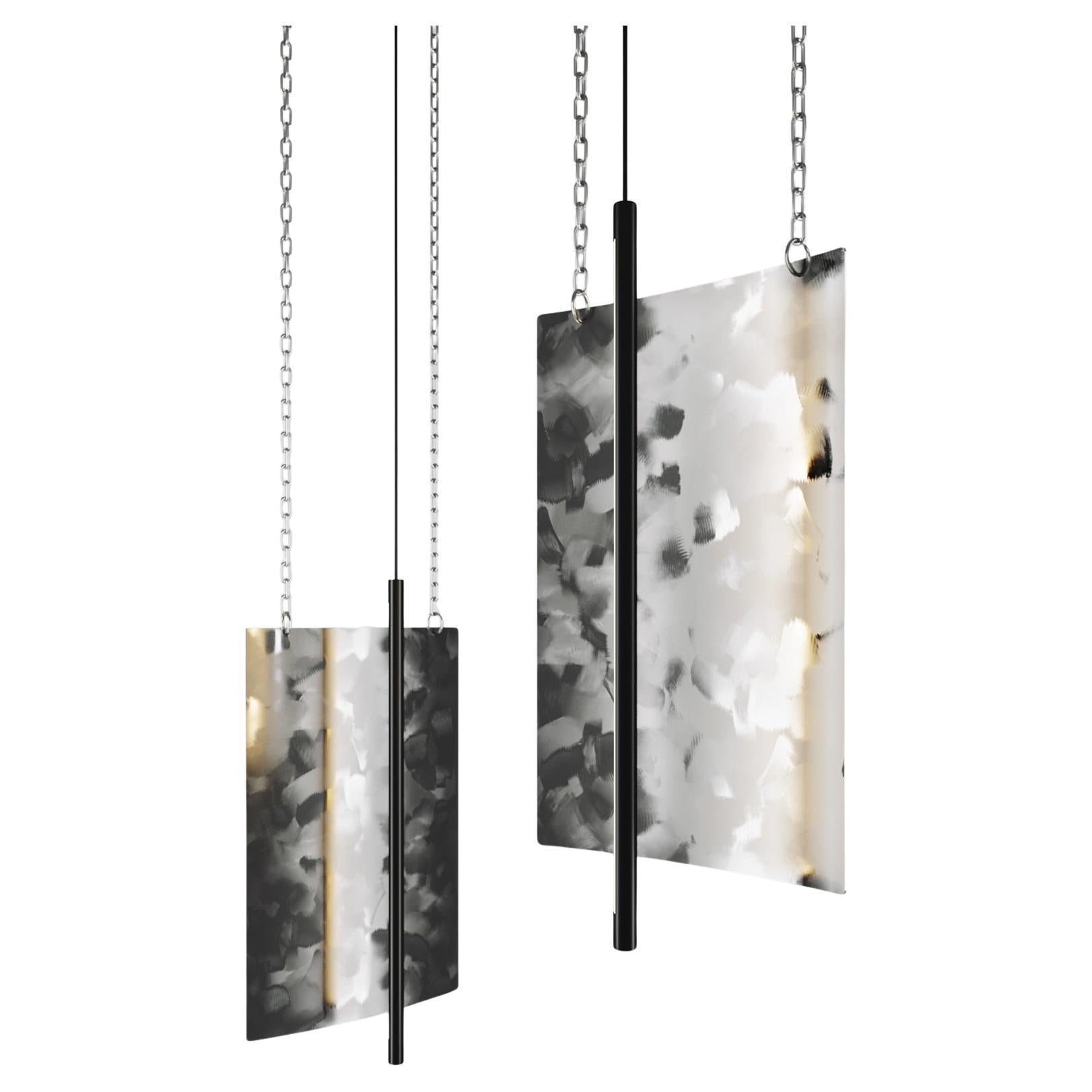 Modern Ceiling Pendant Light - Led Panel Lamp - Anisotropy - Large For ...