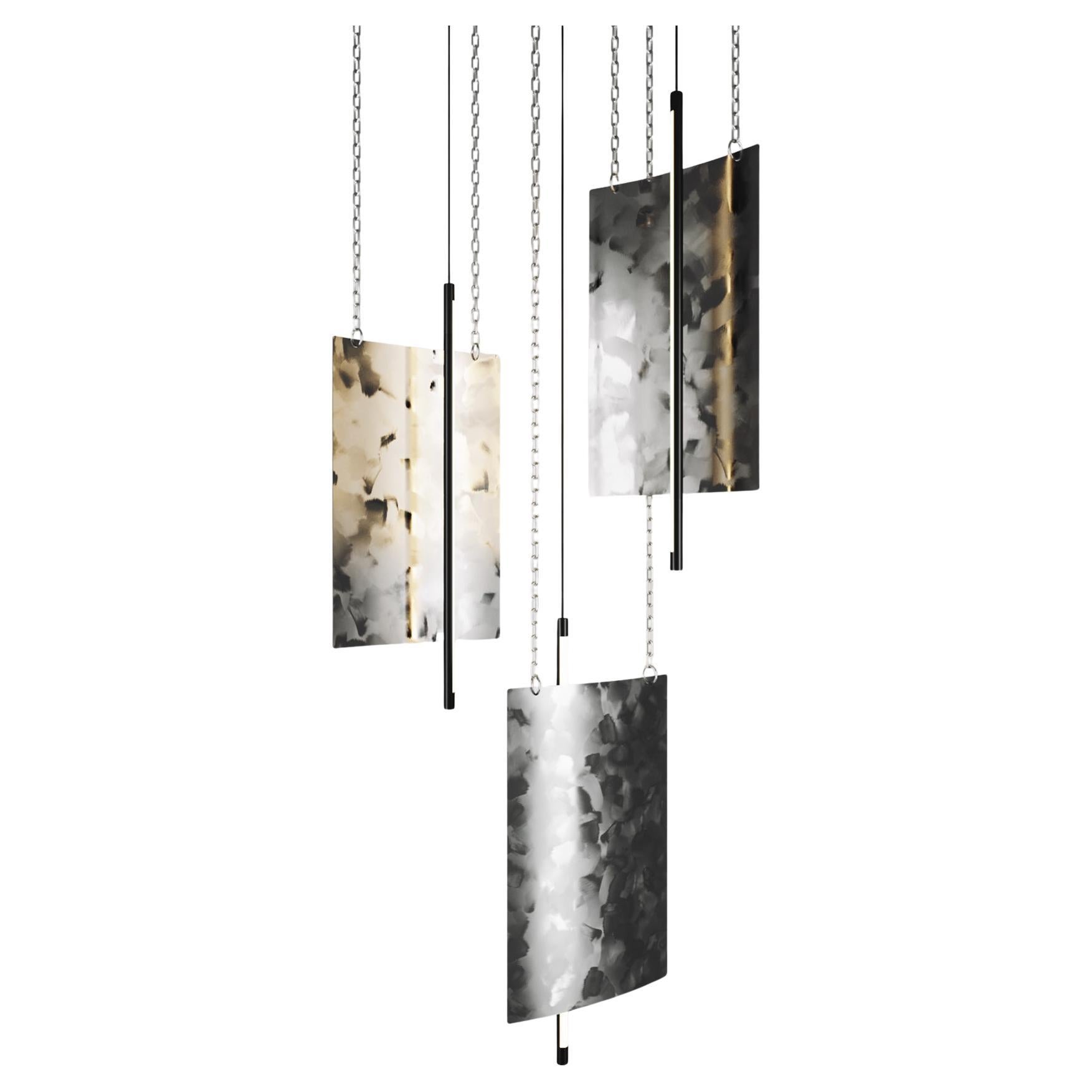 Modern Ceiling Pendant Light - Led Panel Lamp - Anisotropy - Large For ...