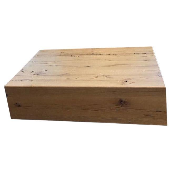 Modern Center Table In White Oak For Sale at 1stDibs