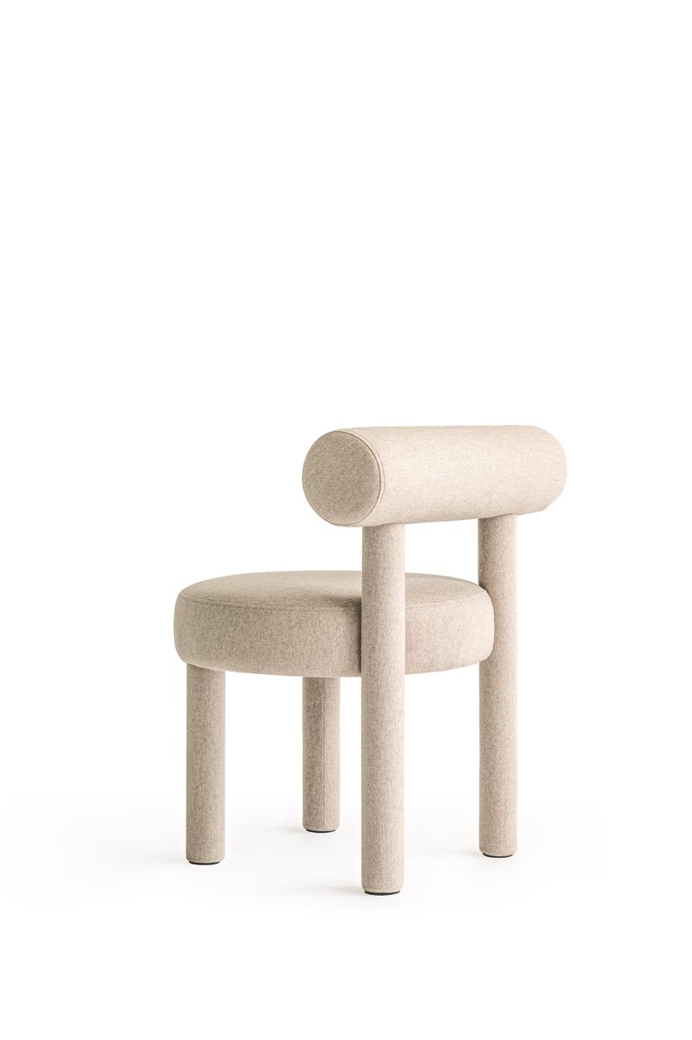 Modern Dining Chair Gropius CS1 in Wool Fabric by Noom For Sale at ...