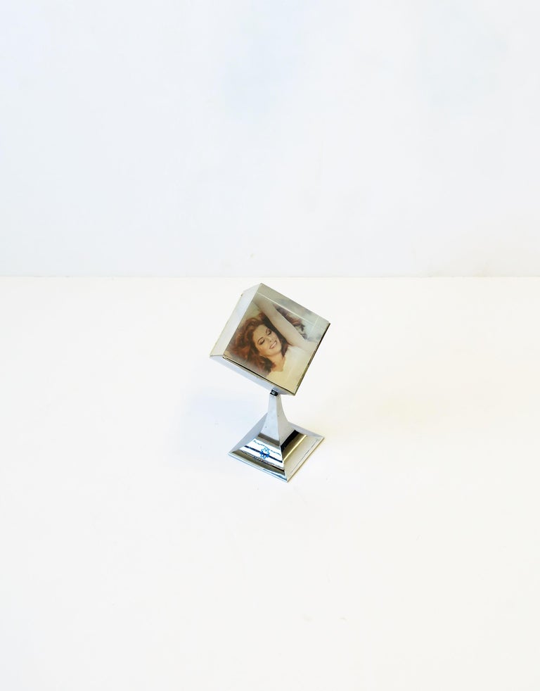 Modern Chrome and Lucite Sculpture Op Art Picture Frame, circa 1970s at ...