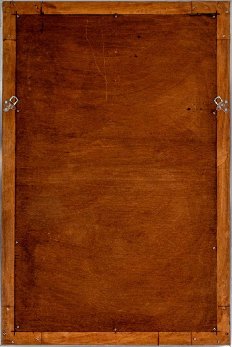 Modern Chrome Rectangular Wall Mirror For Sale at 1stDibs