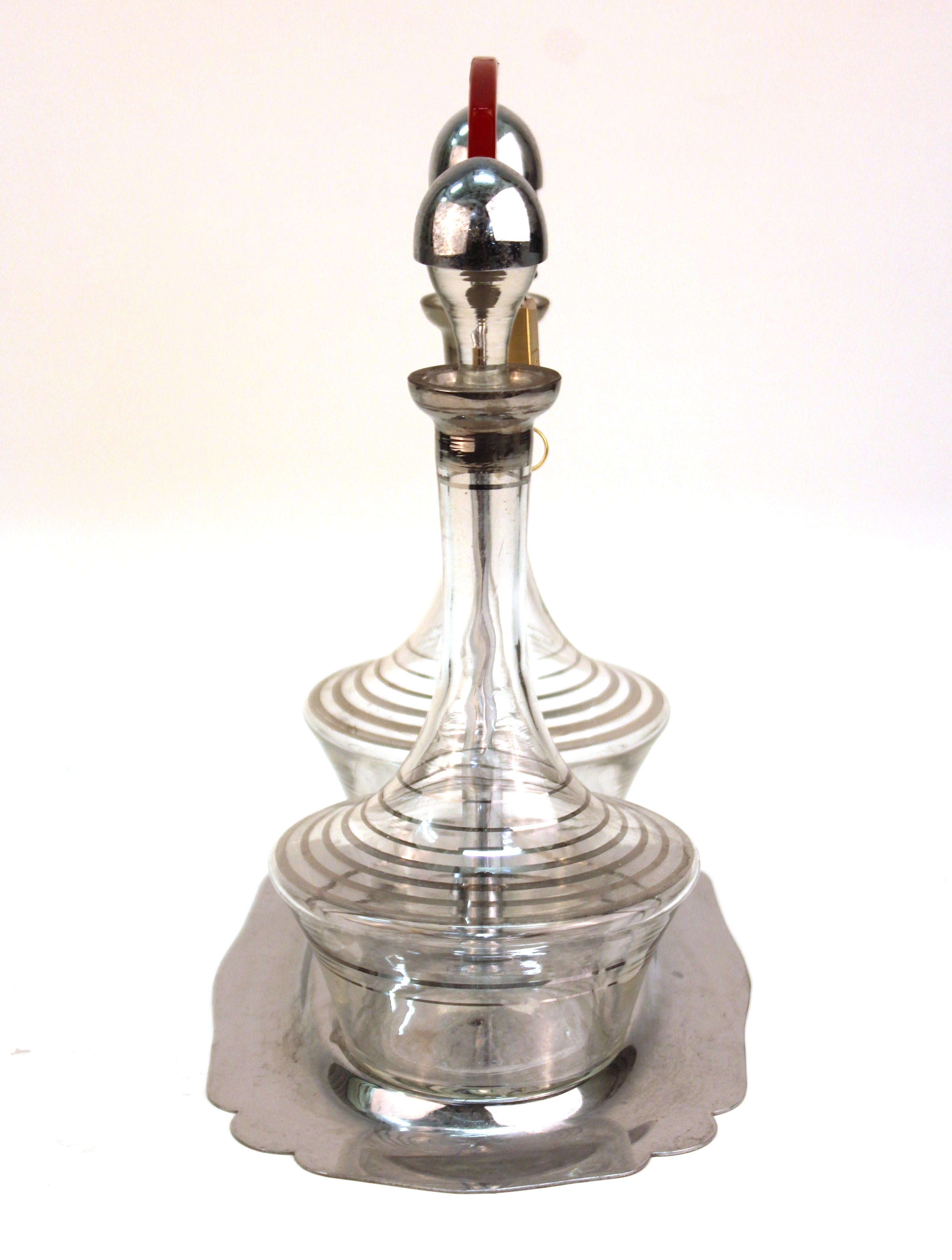 Modern Chrome Tantalus Lock with Silver Overlay at 1stDibs | modern ...