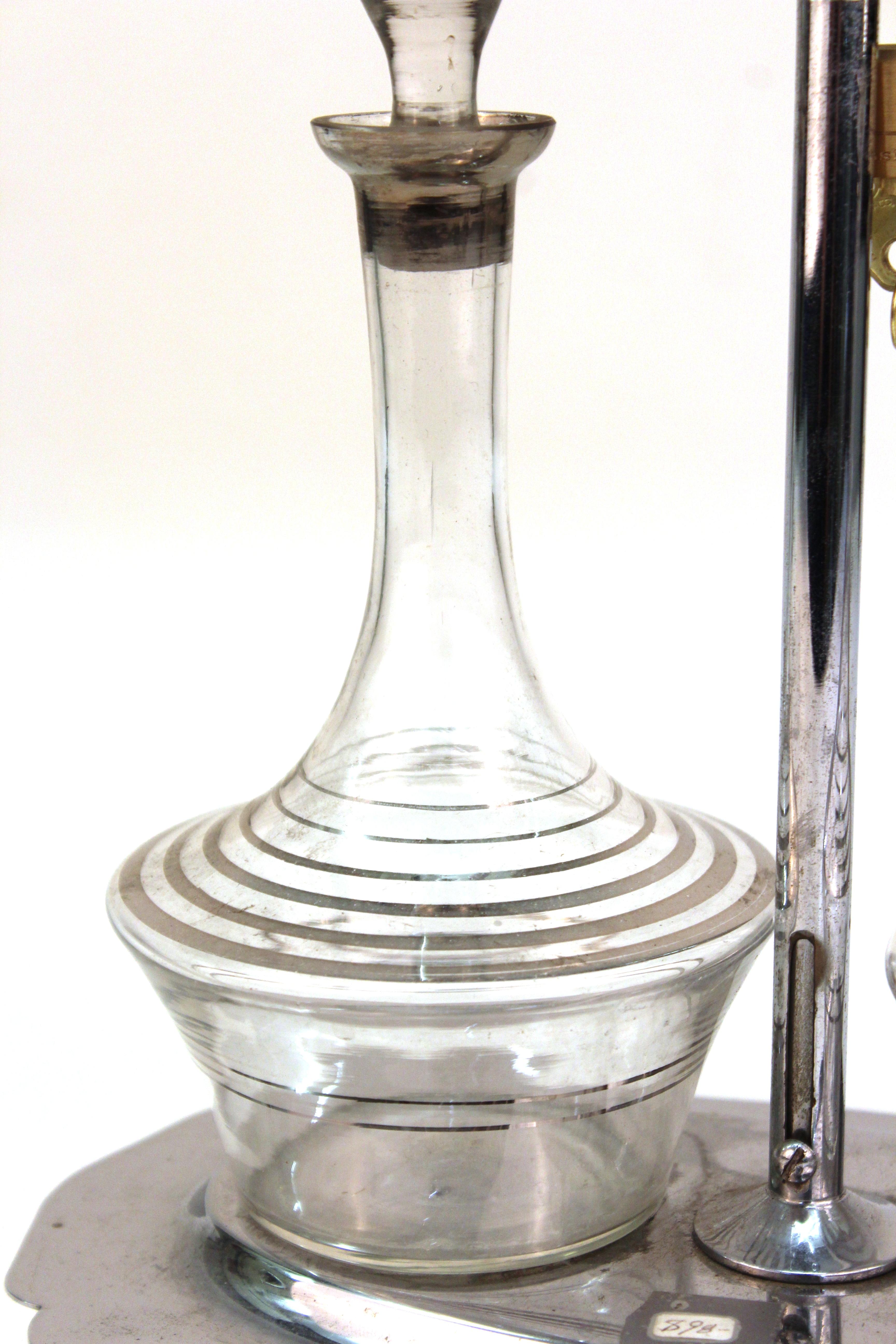 Modern Chrome Tantalus Lock with Silver Overlay at 1stDibs | modern ...