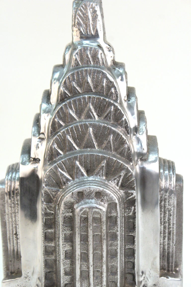 Modern Chrysler Building Aluminum Architectural Scale Model at 1stDibs