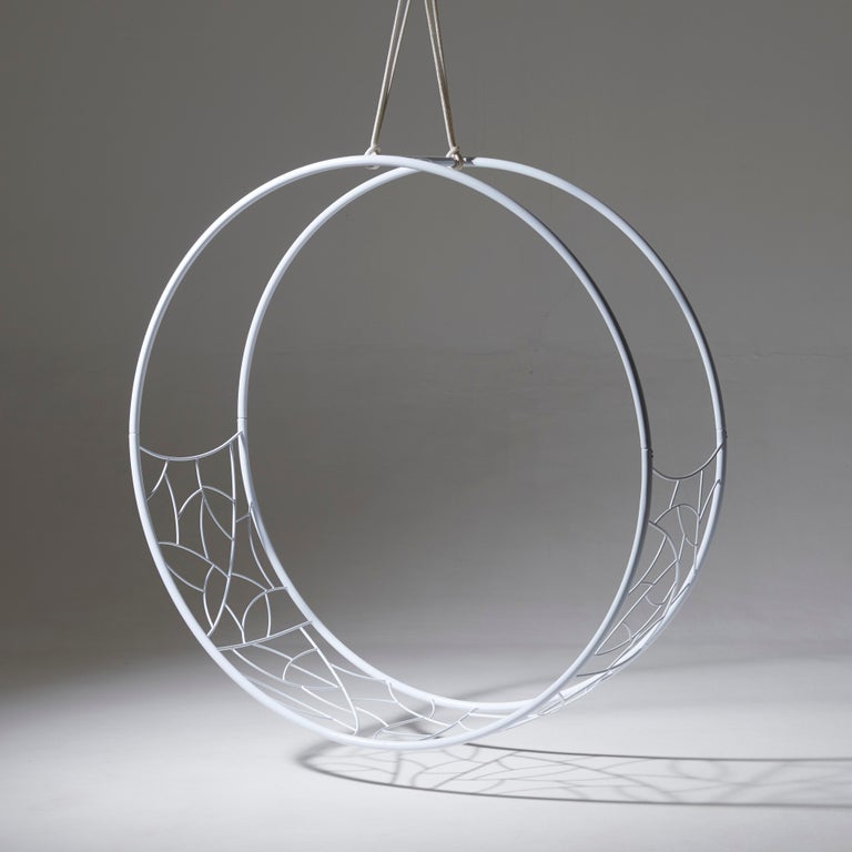 Modern Circular Hanging Chair in Pieces for Economic Shipping For Sale ...