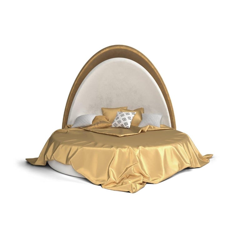 Modern Classic Velvet Element Bed by Masquespacio For Sale at 1stDibs