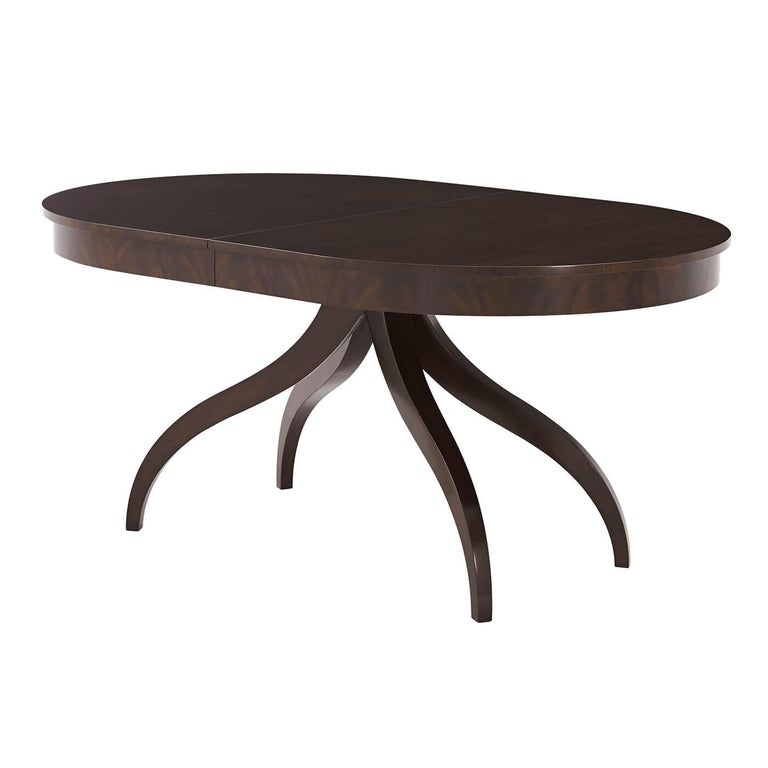 Modern Classical Extension Dining Table, Mahogany For Sale at 1stDibs