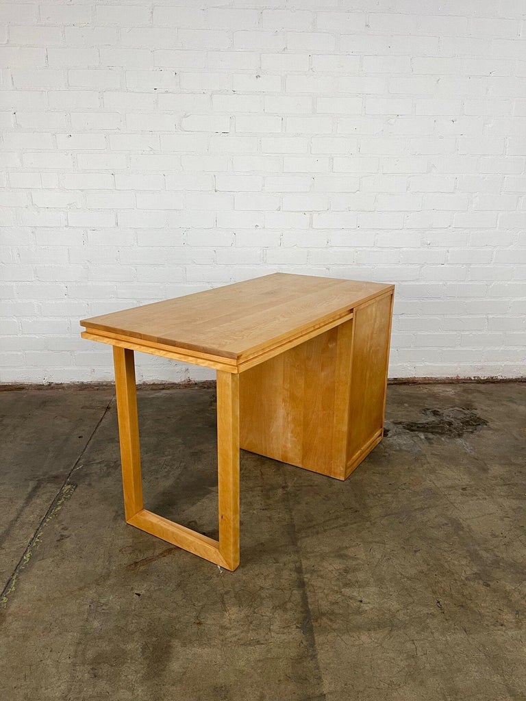 Modern Conant Ball Writing Desk in Solid Birch For Sale at 1stDibs