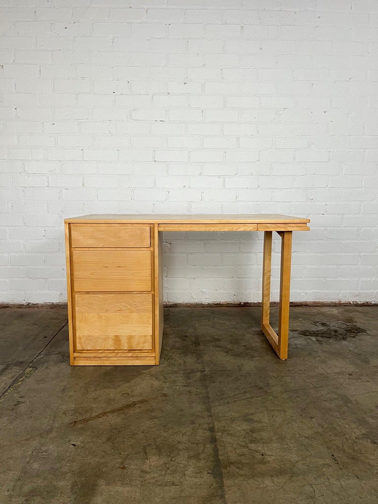 Modern Conant Ball Writing Desk in Solid Birch For Sale at 1stDibs