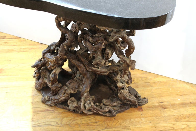Modern Console Table with Tree Root Base at 1stDibs | tree console table