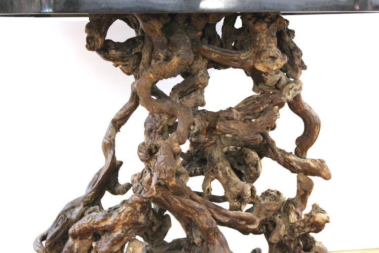 Modern Console Table with Tree Root Base at 1stDibs | tree console table