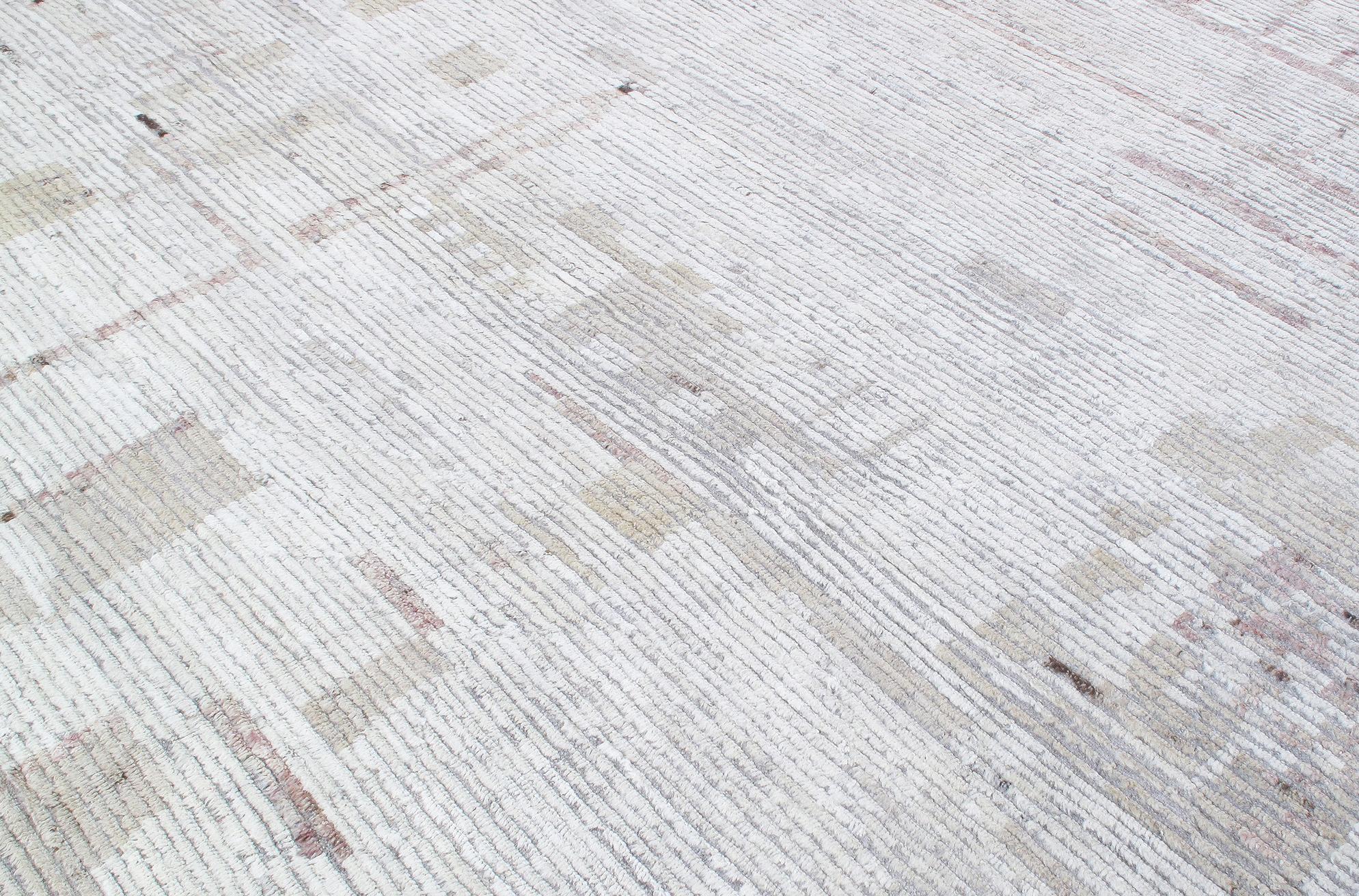 Modern Contemporary Abstract Textural Wool Rug For Sale at 1stDibs