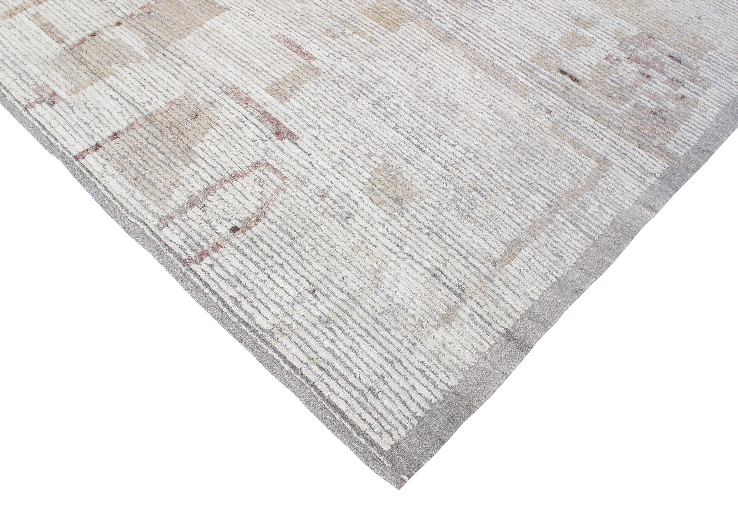 Modern Contemporary Abstract Textural Wool Rug For Sale at 1stDibs