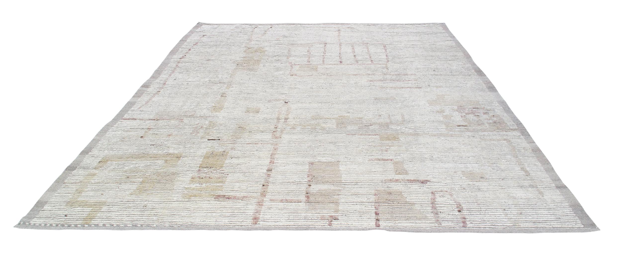 Modern Contemporary Abstract Textural Wool Rug For Sale at 1stDibs