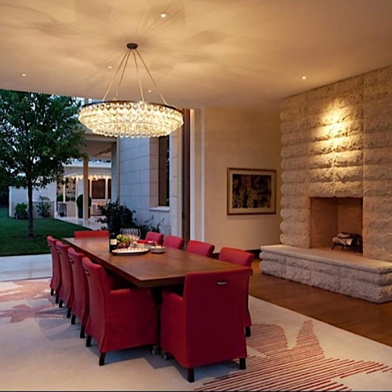 Modern Contemporary Area Rug in Red, Handmade of Silk and Wool ...