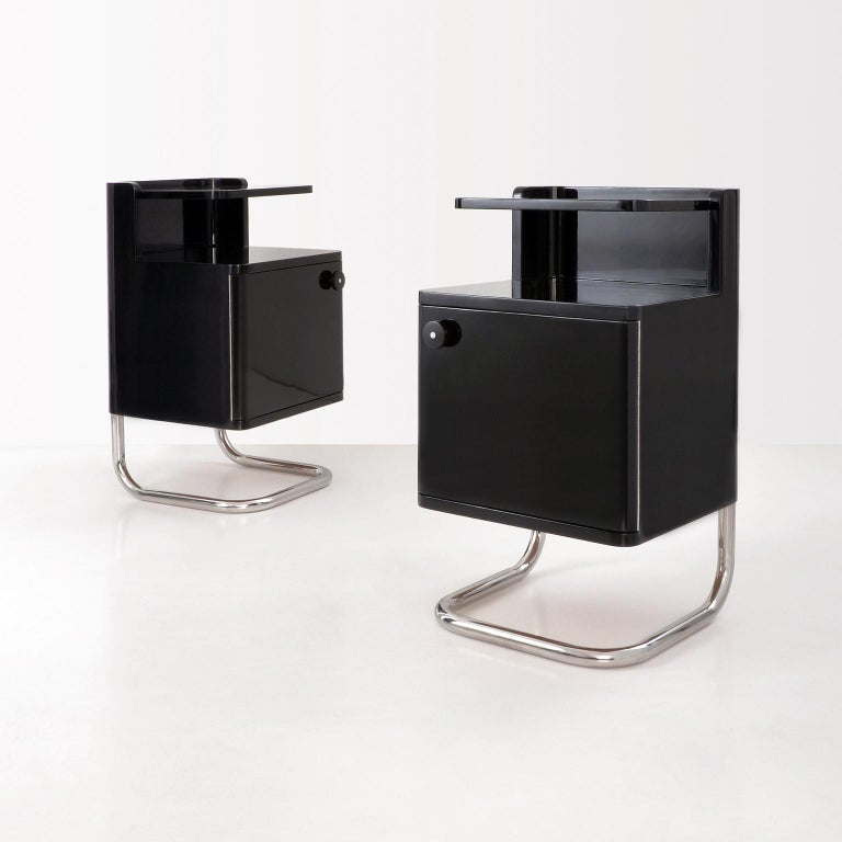 Modern Contemporary Bespoke Double Bed with Bedside Cabinets in ...