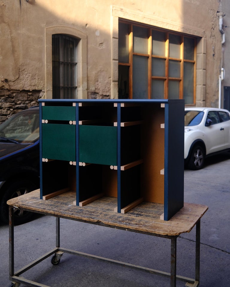 Modern Contemporary Chest of Drawers in Beech Pine and MDF by Marc ...