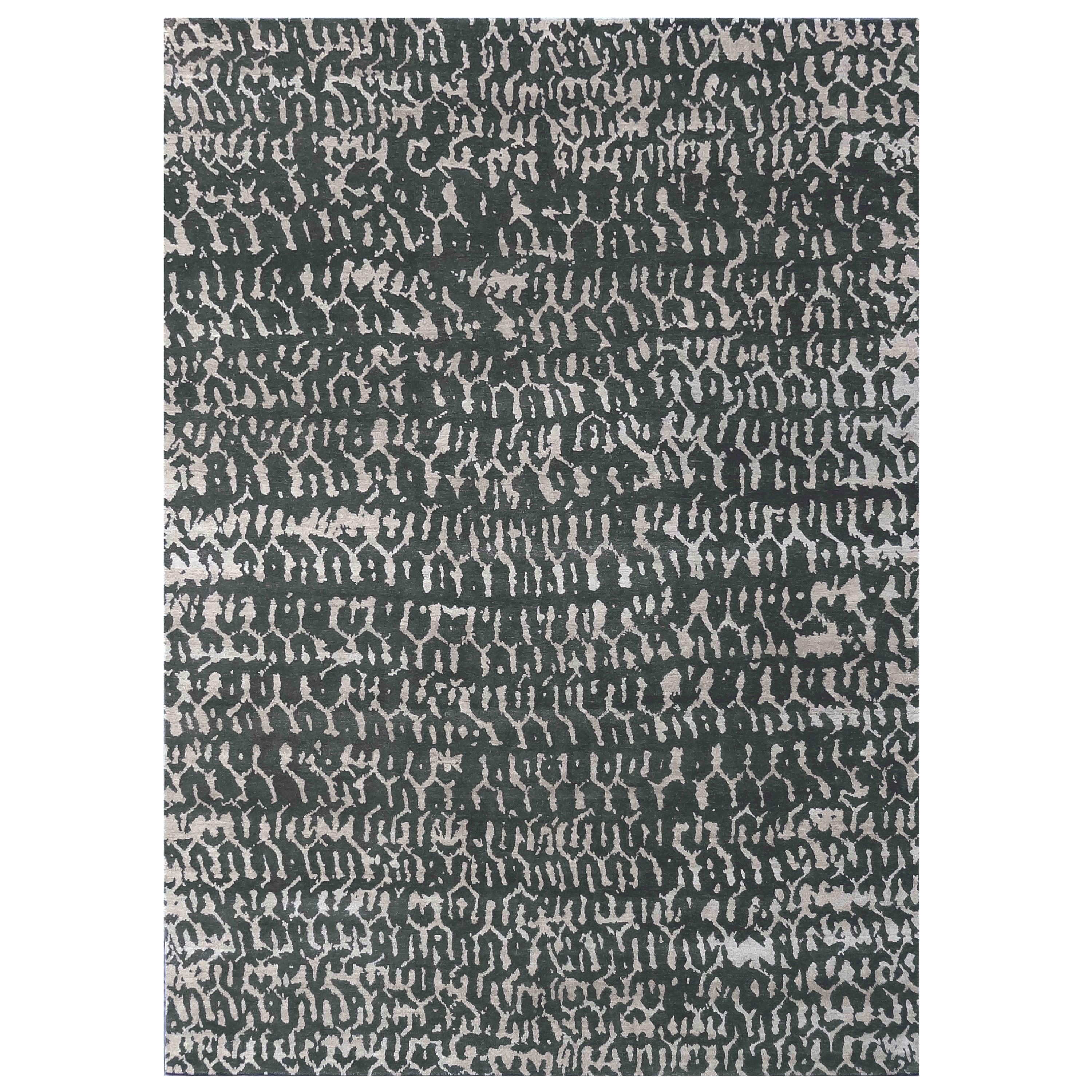 Modern Contemporary Design Rug in Wool, Silk and Aloe 'Sand Dune' by ...