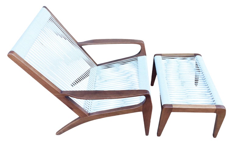 Modern Contemporary Gisele Lounge Chair and Ottoman by Aristeu Pires ...