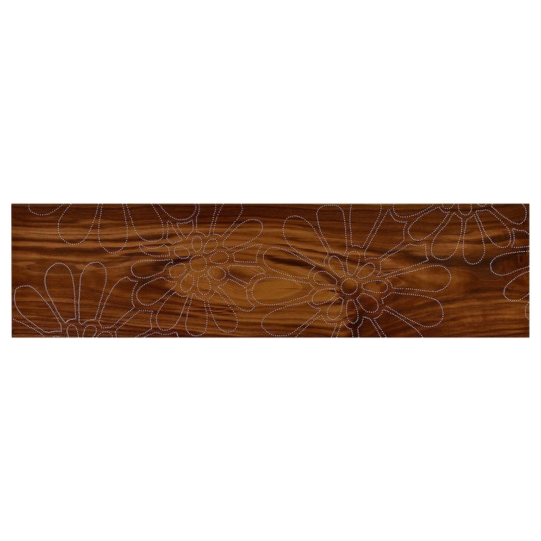 Modern Contemporary Nail Inlay Bench No. 301 by Peter Sandback walnut ...