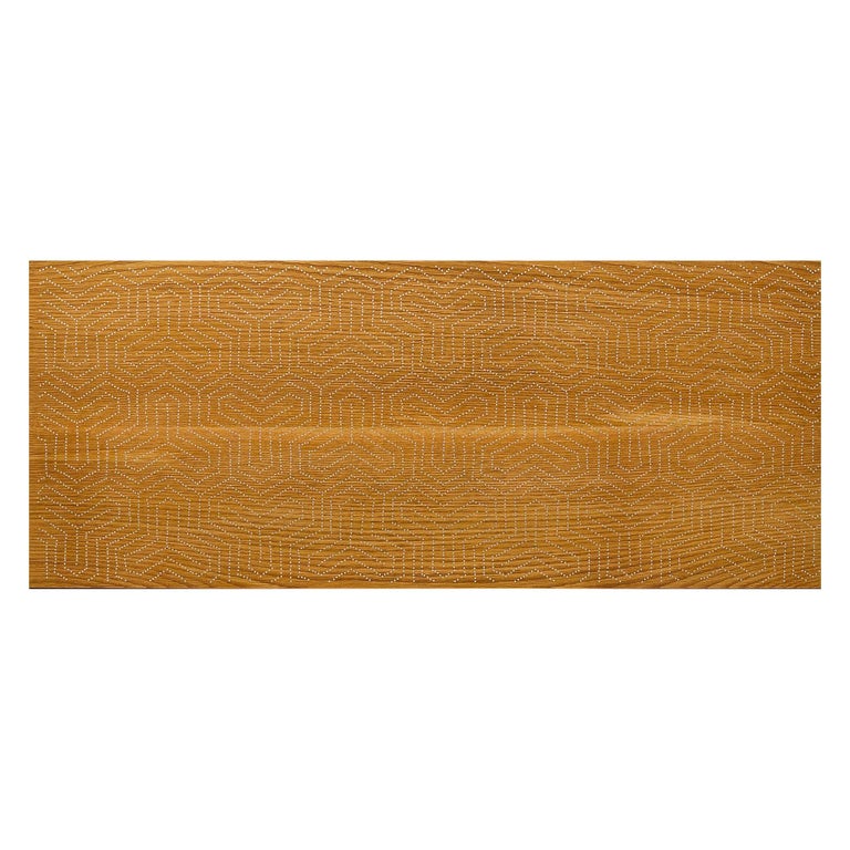 Modern Contemporary Nail Inlay Bench No. 303 by Peter Sandback white ...