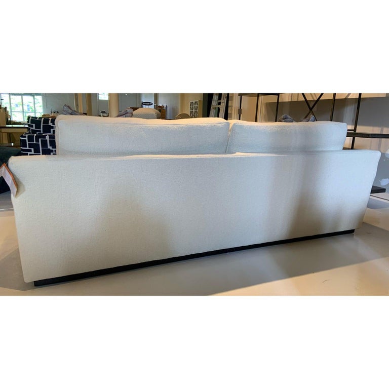 Modern Contemporary Wide Track Arm Boucle Sofa For Sale at 1stDibs