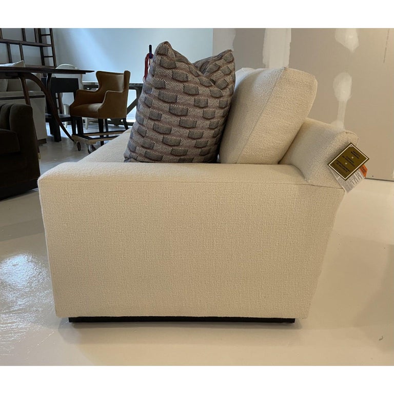 Modern Contemporary Wide Track Arm Boucle Sofa For Sale at 1stDibs